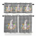 Easter Rabbit Kitchen Curtains Valances and Tiers Set of 3 Spring ...