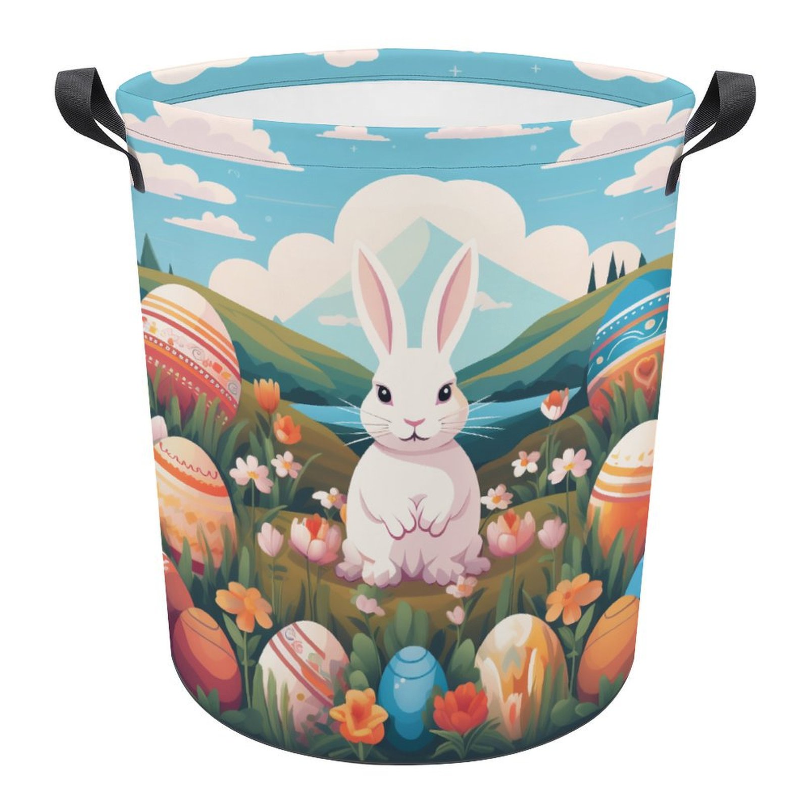 Easter Rabbit Laundry Basket Storage Basket Controller Clothes ...