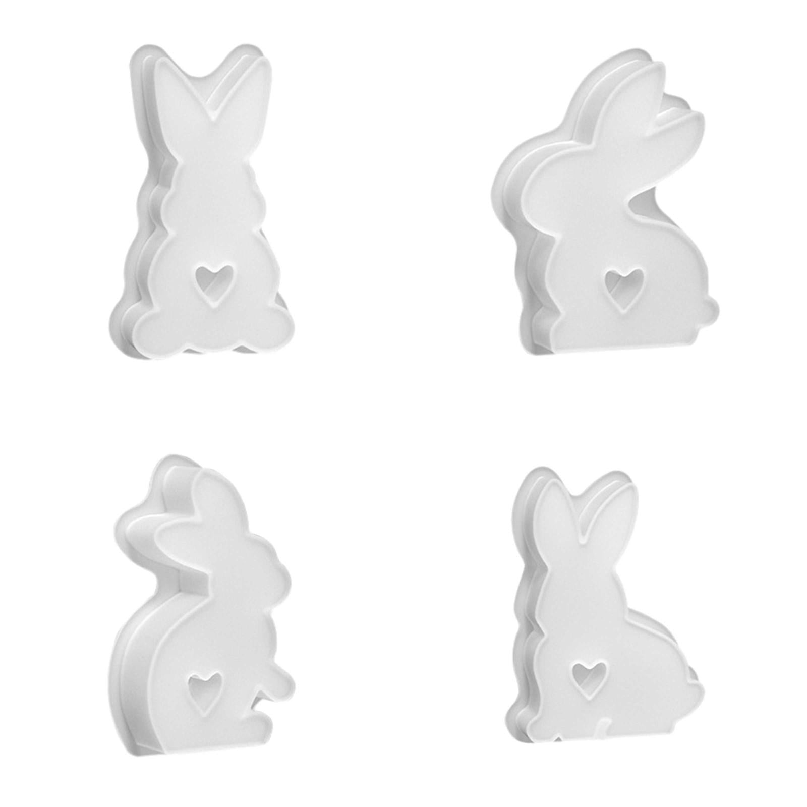 Easter Rabbit Moulds Bunny Silicone for Candle Decorations Casting ...