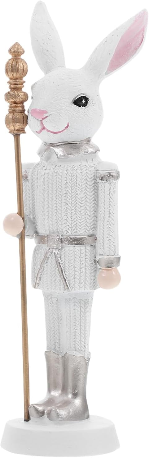 Easter Rabbit Nutcracker Resin Bunny Figurine Sculpture Holiday ...