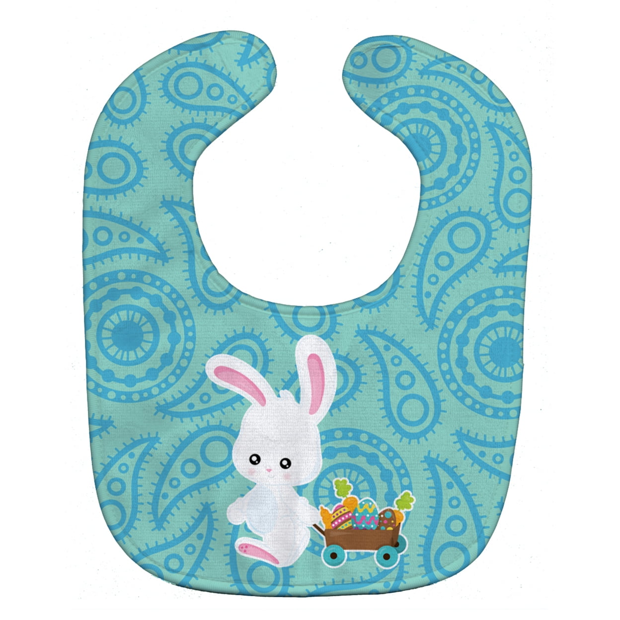Easter Rabbit Paisley Blue Baby Bib - Walmart.com