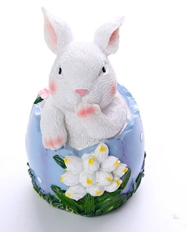 Easter Rabbit Resin Statue - Spring Home & Party Decoration, Rabbit Egg ...