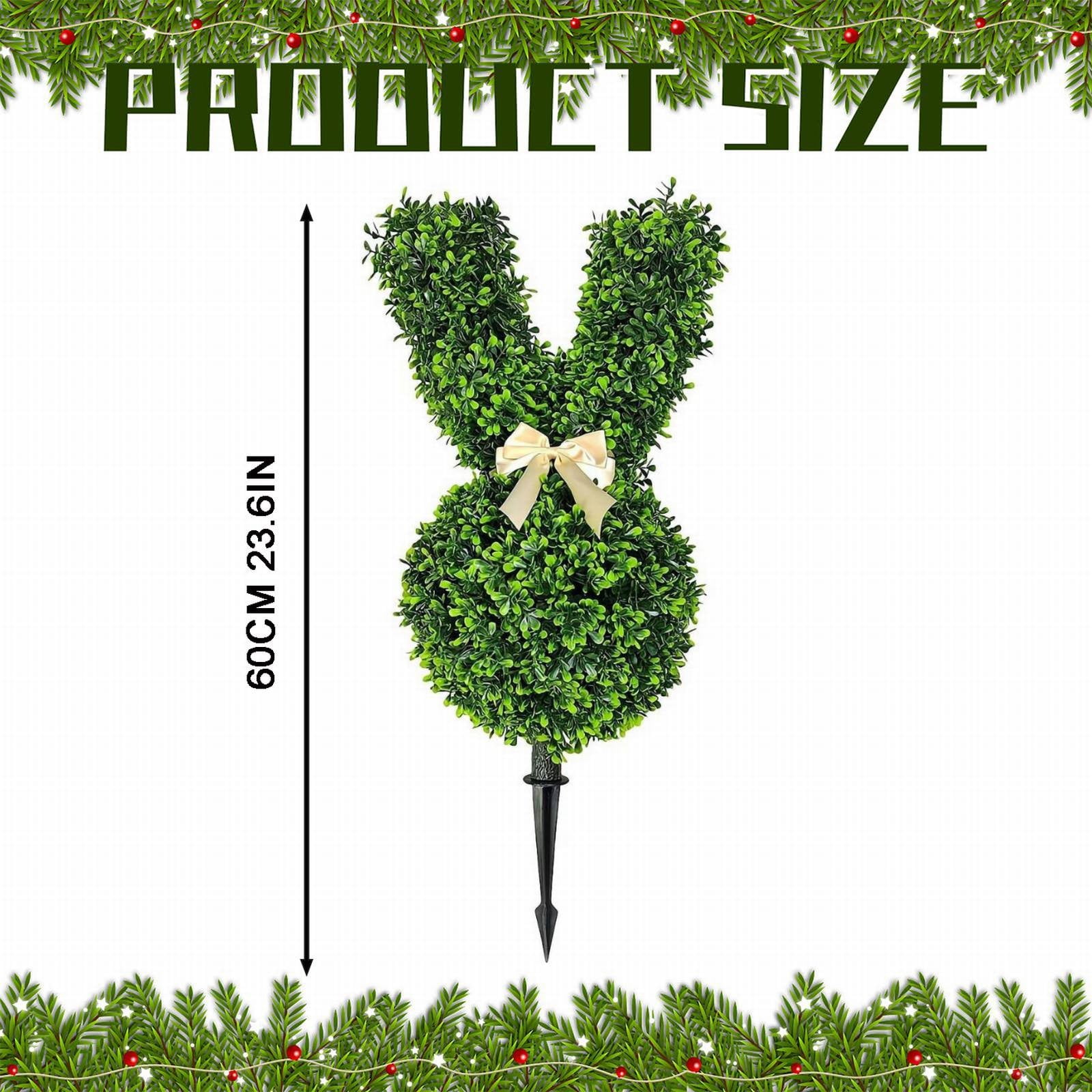 Easter Rabbit Shaped Topiary Trees | Bunny Topiary Green Artificial ...