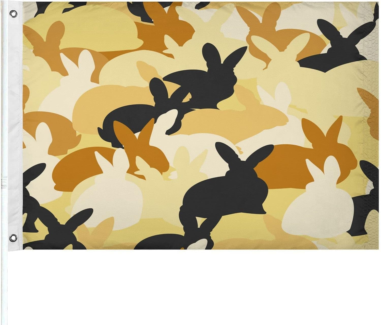 Easter Rabbits Flag Outdoor Garden Flag for Outside Funny Flags with ...