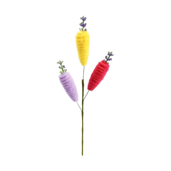 Easter Radish Branch Decor - Artificial Carrot Stems for Table ...