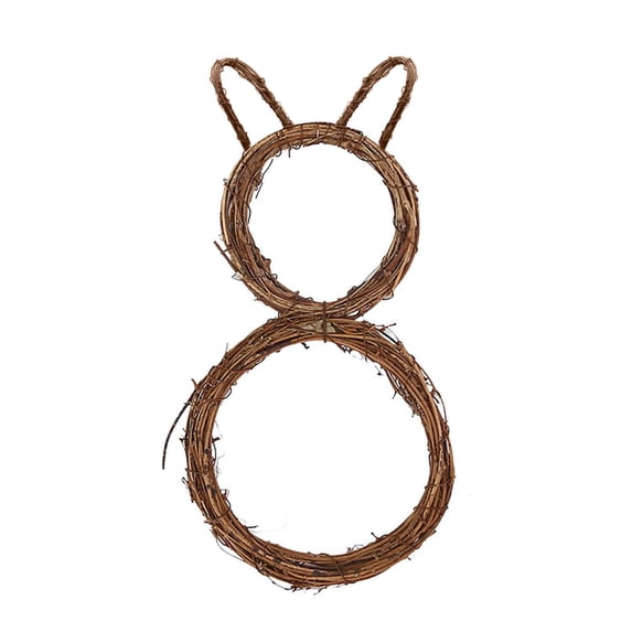 Easter Rattan Bunny Wreath - DIY Vine Branch Wreath Base, Decorative ...