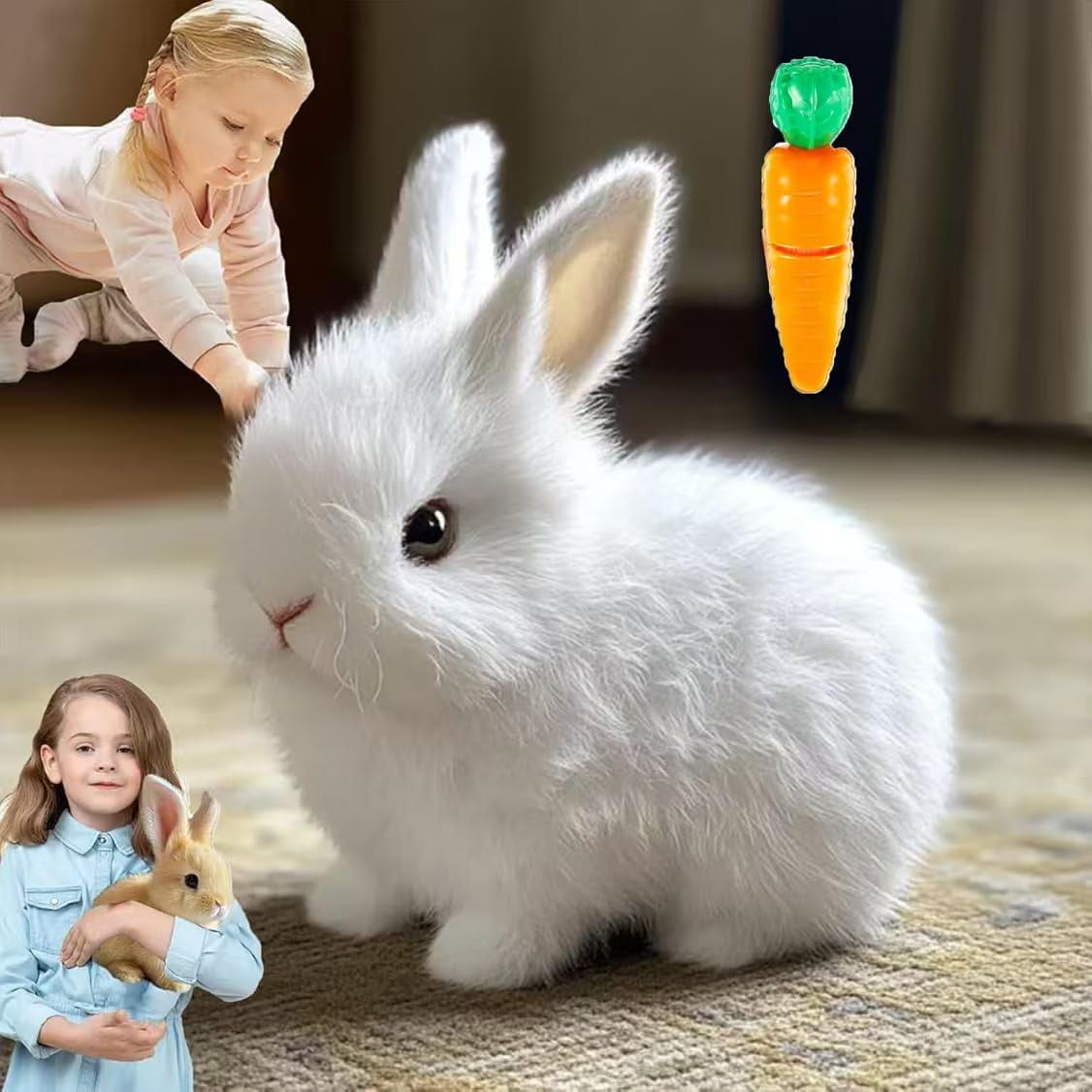 Easter My Realistic Bunny Toy, Interactive Bunny Realistic Bunny ...