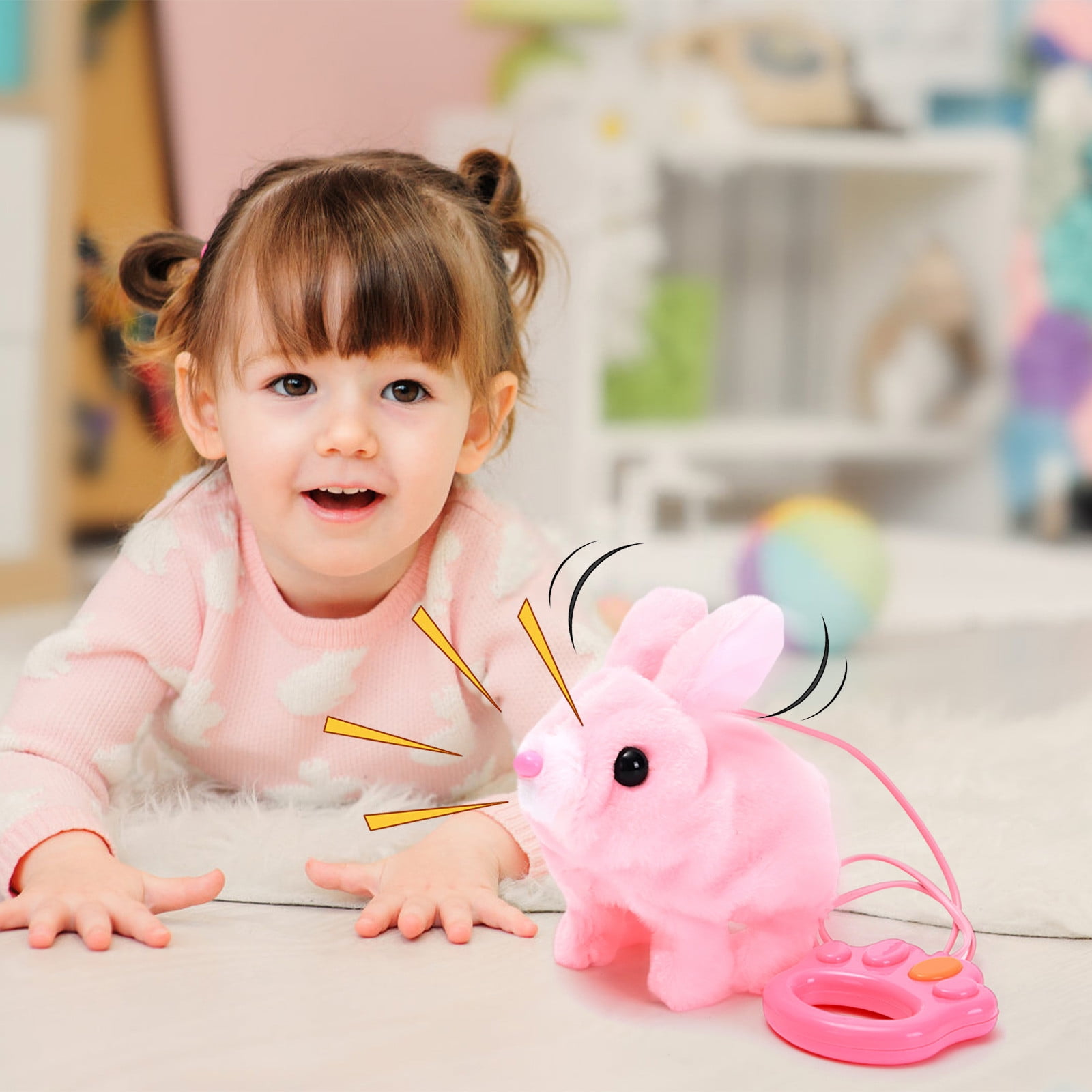 Easter Realistic Bunny Toy, Interactive Bunny Realistic Bunny ...
