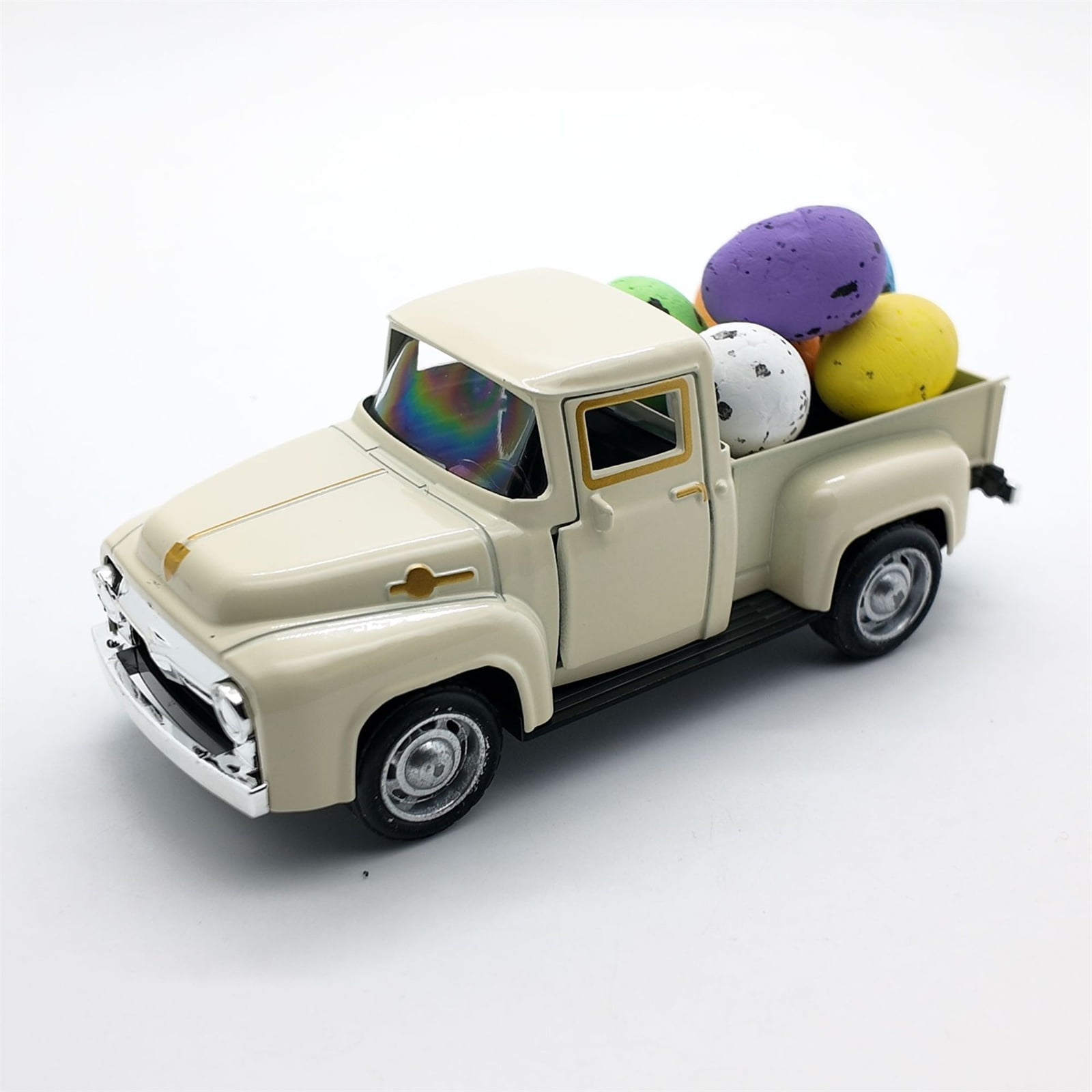 Easter Red Truck Decoration,Vintage Farmhouse Metal Trucks Green Red ...