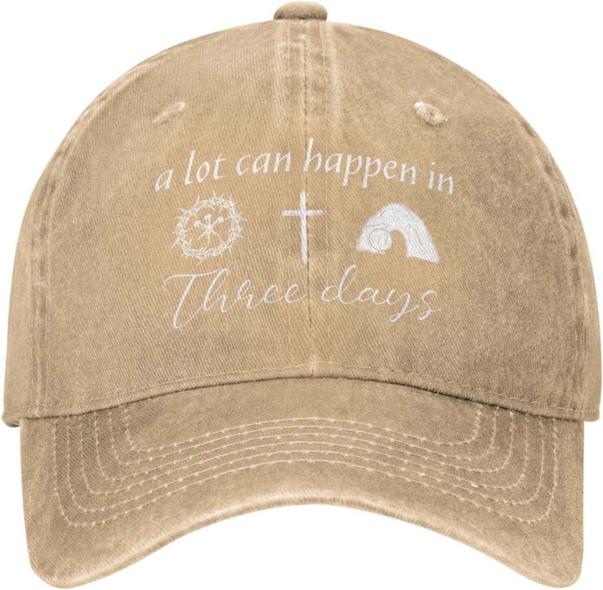 Easter Religious Christian Baseball Hats for Men A Lot Can Happen 3 ...