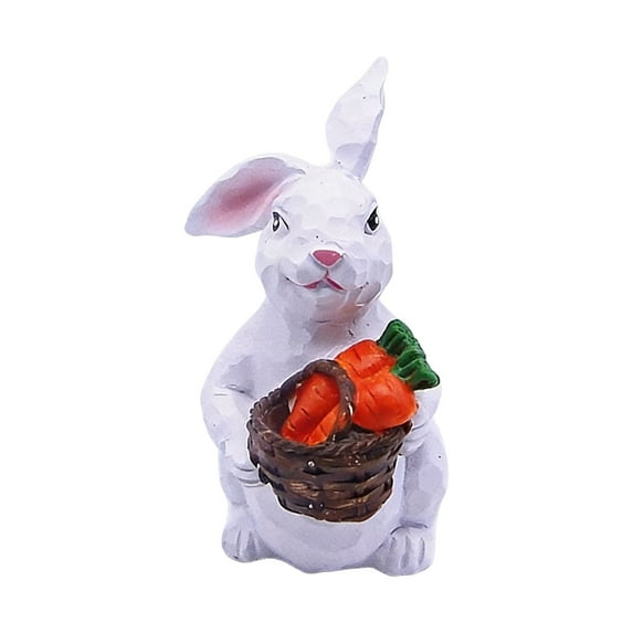 Easter Resin Bunny Figurine for Garden & Patio, Whimsical Outdoor ...