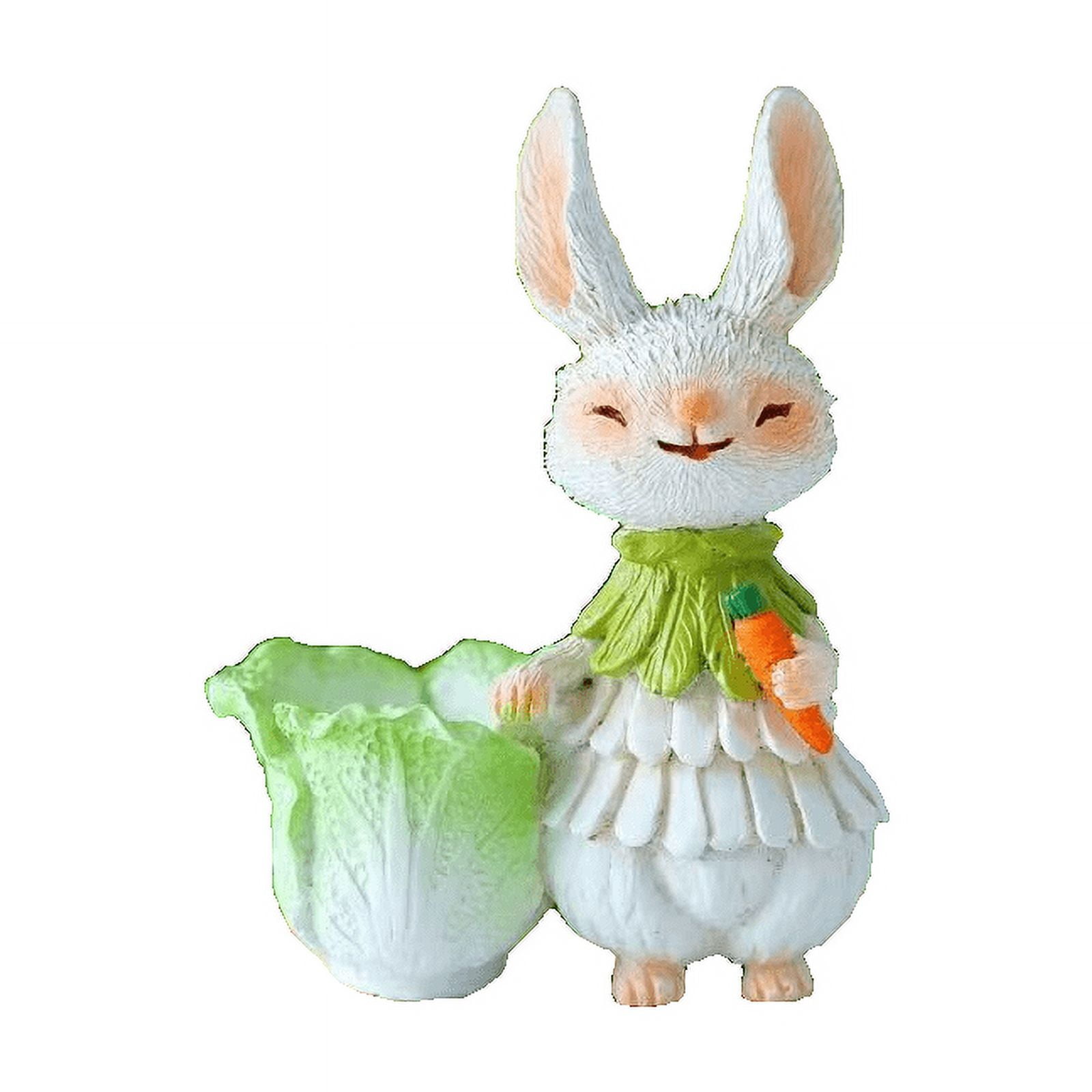 Easter Resin Country Rabbit Yard Decoration Sculptural Design Ideal For ...