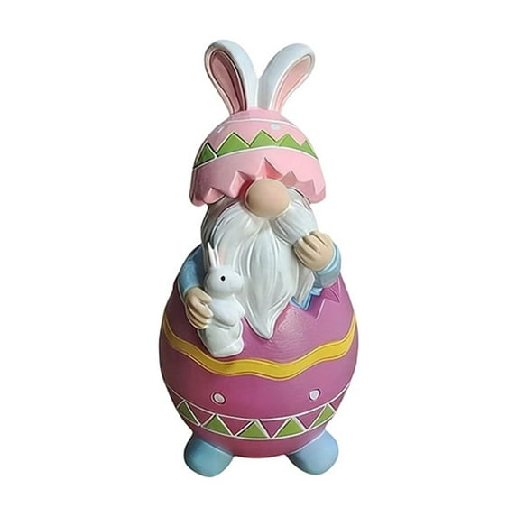 Easter Resin Gnomes for Tiered Tray Shelf Decorations, Cute Bunny Ears ...