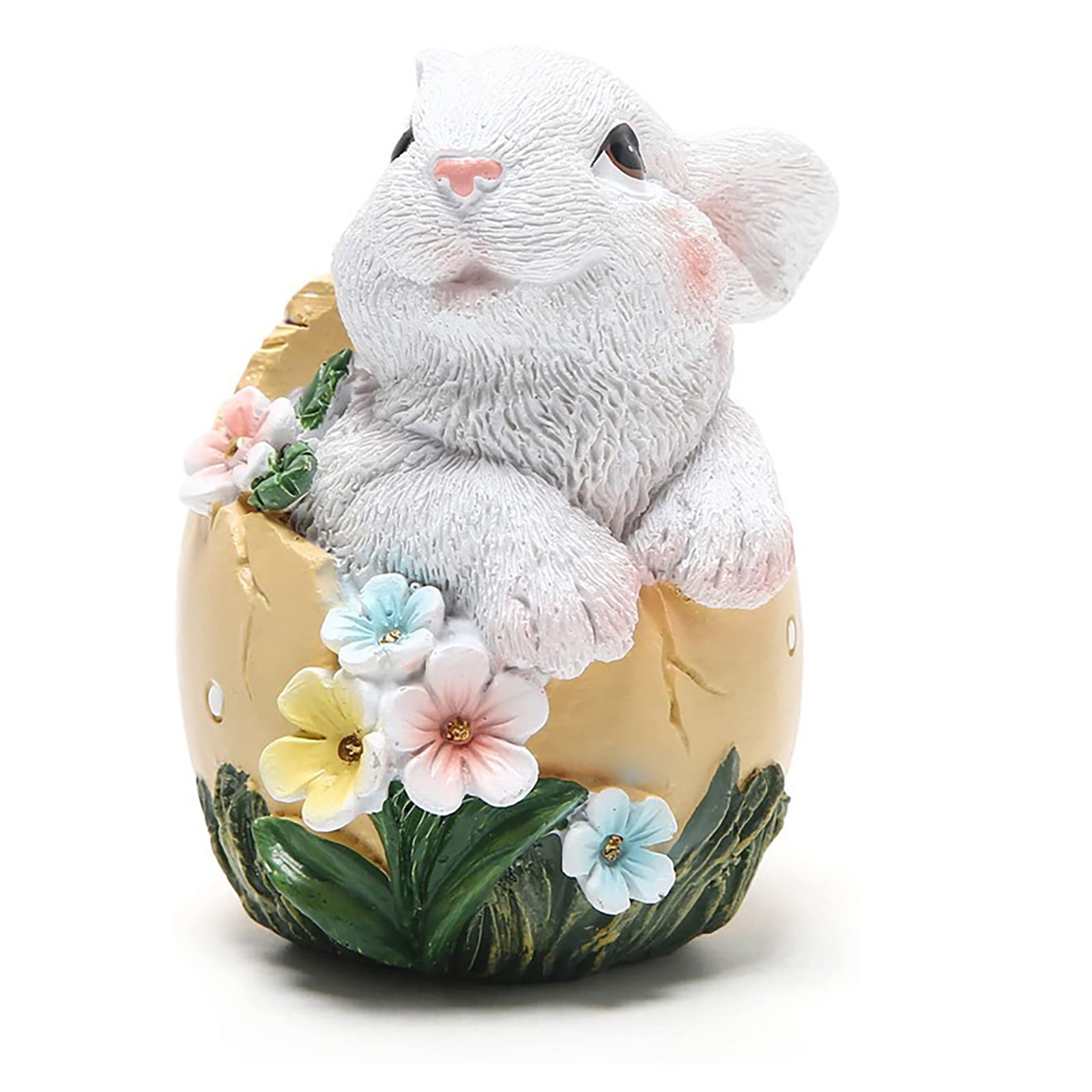 Easter Resin Statues Decorations, Rabbit Garden Decor,Gnomes Figurines ...