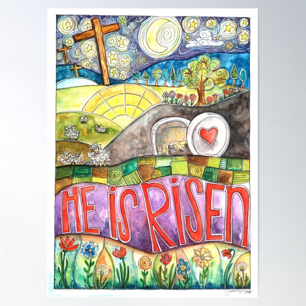 Easter Resurrection Poster Wall Art, Modern Wall Decor For Living Room ...