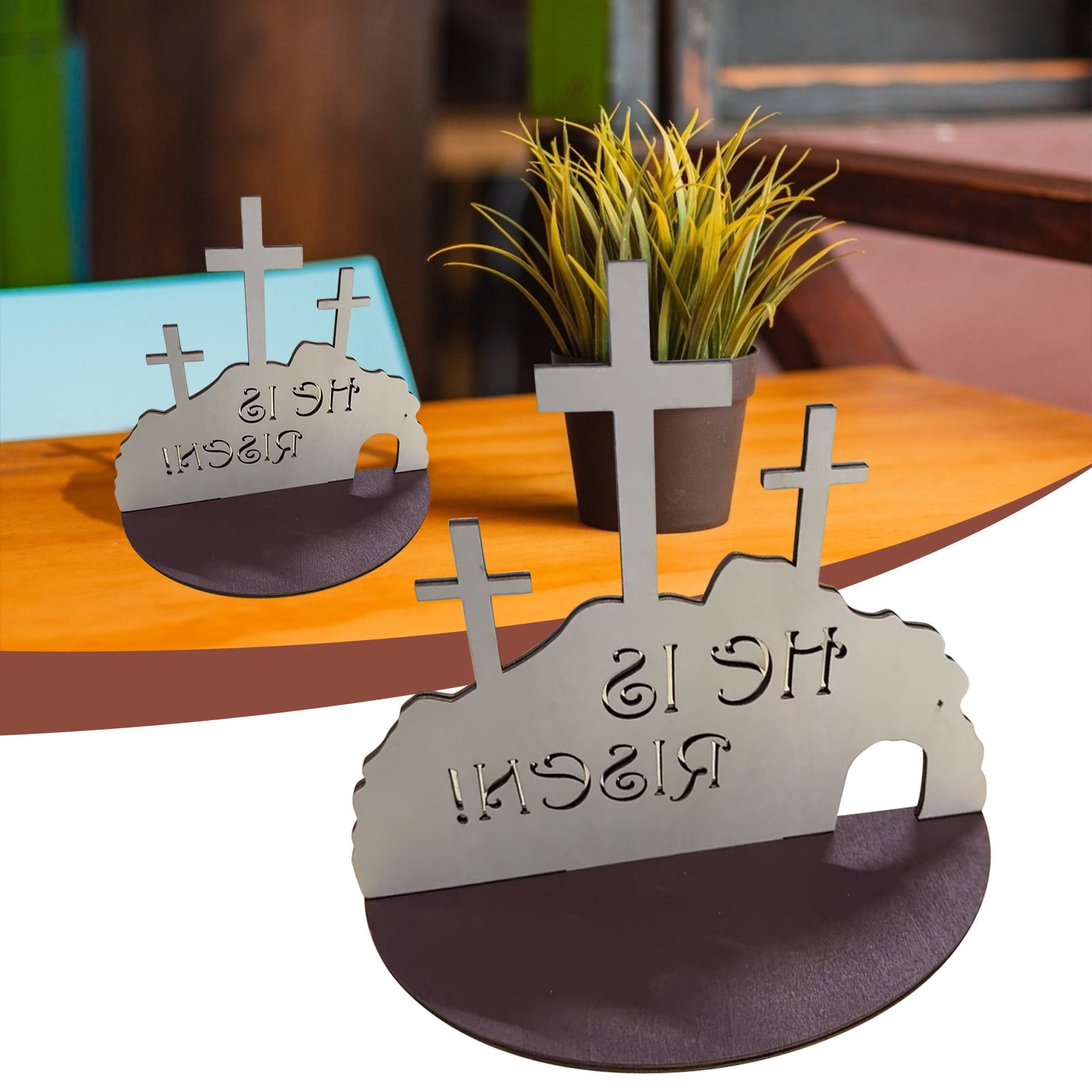 Easter Resurrection Scene Decor | Empty Tomb He Is Risen Metal Art ...