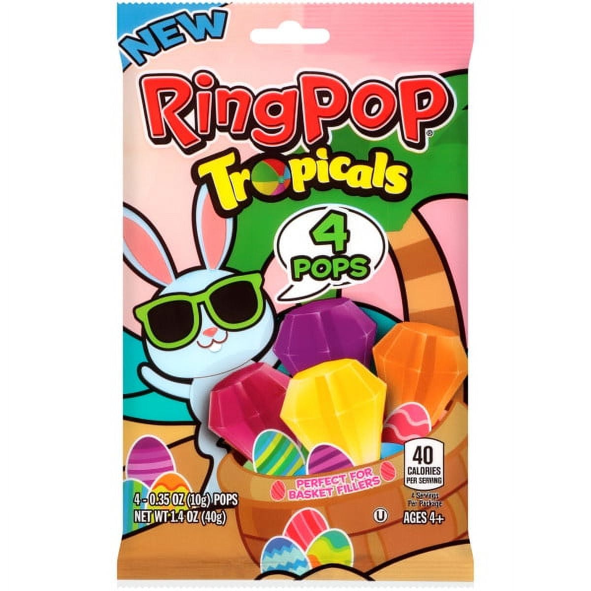 Easter Ring Pop Candy Lollipop Strawberry, Blue Raspberry, Watermelon ...