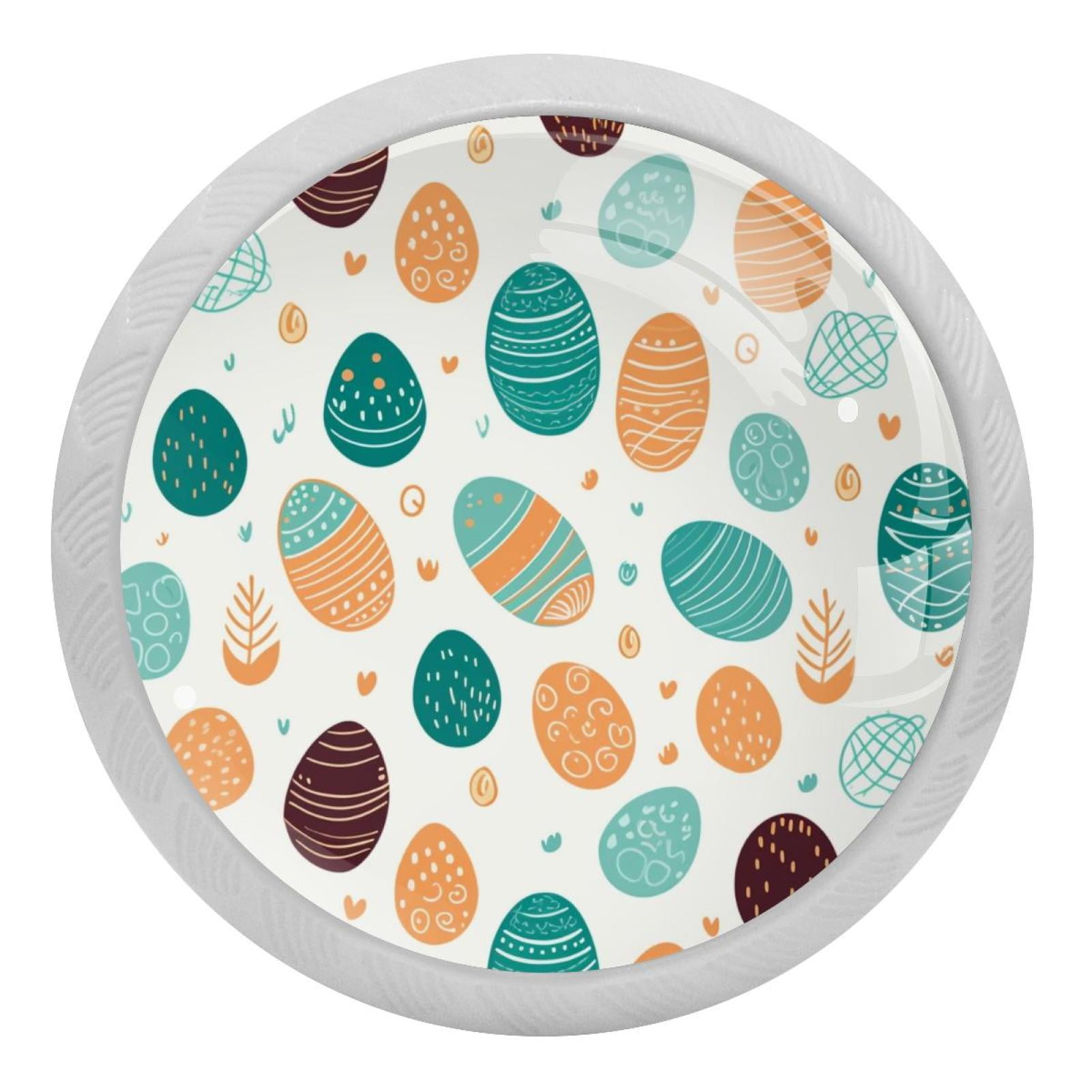 Easter Round Glow-in-the-Dark Cabinet Knobs: Fluorescent Drawer Pulls 4 ...