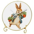 Easter Round Printed Wall Clocks with Hooks and Gold Stand - Silent Non ...