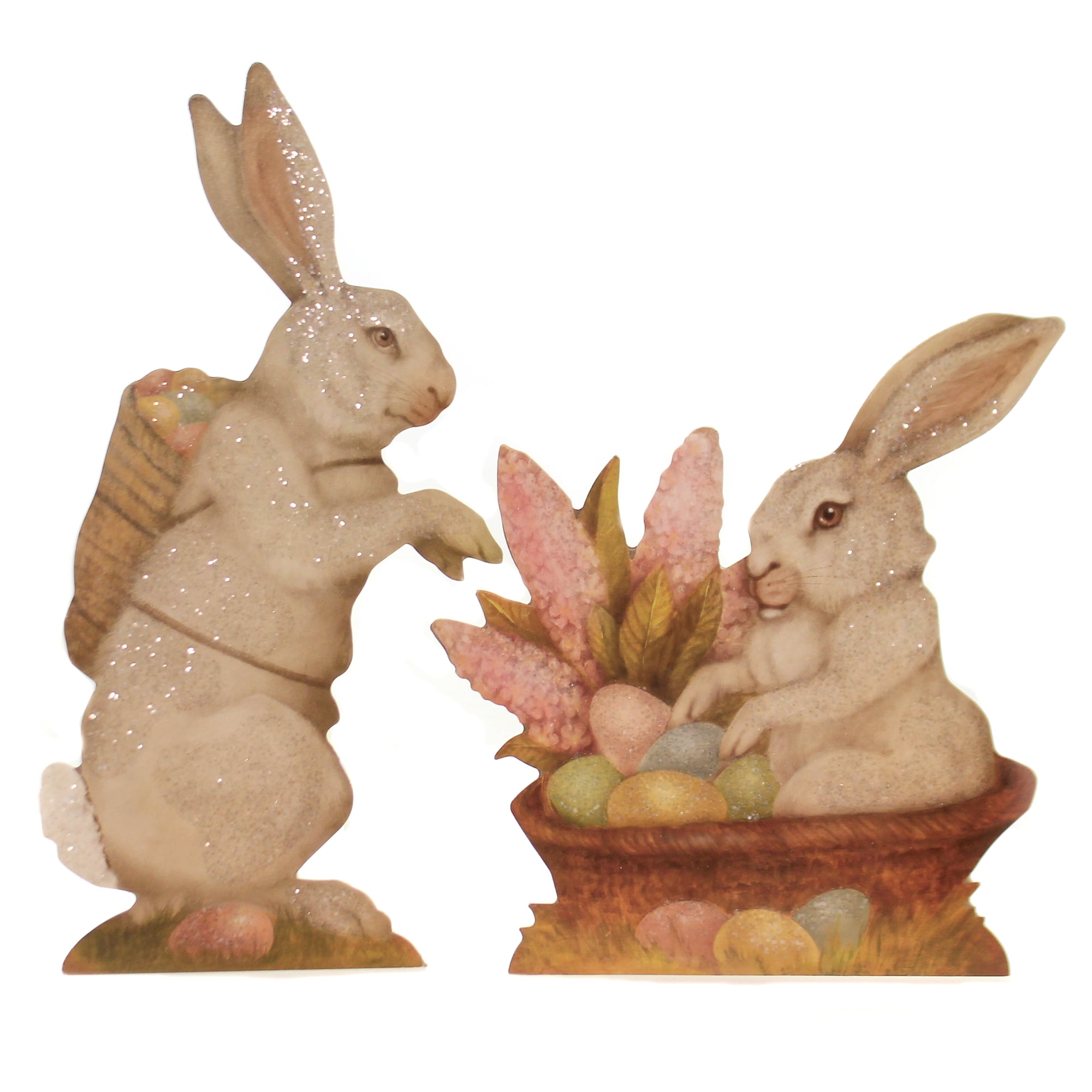 Easter Spring Bunny Dummy Board Wood St/2 Basket Eggs Bb9350 - Walmart.com