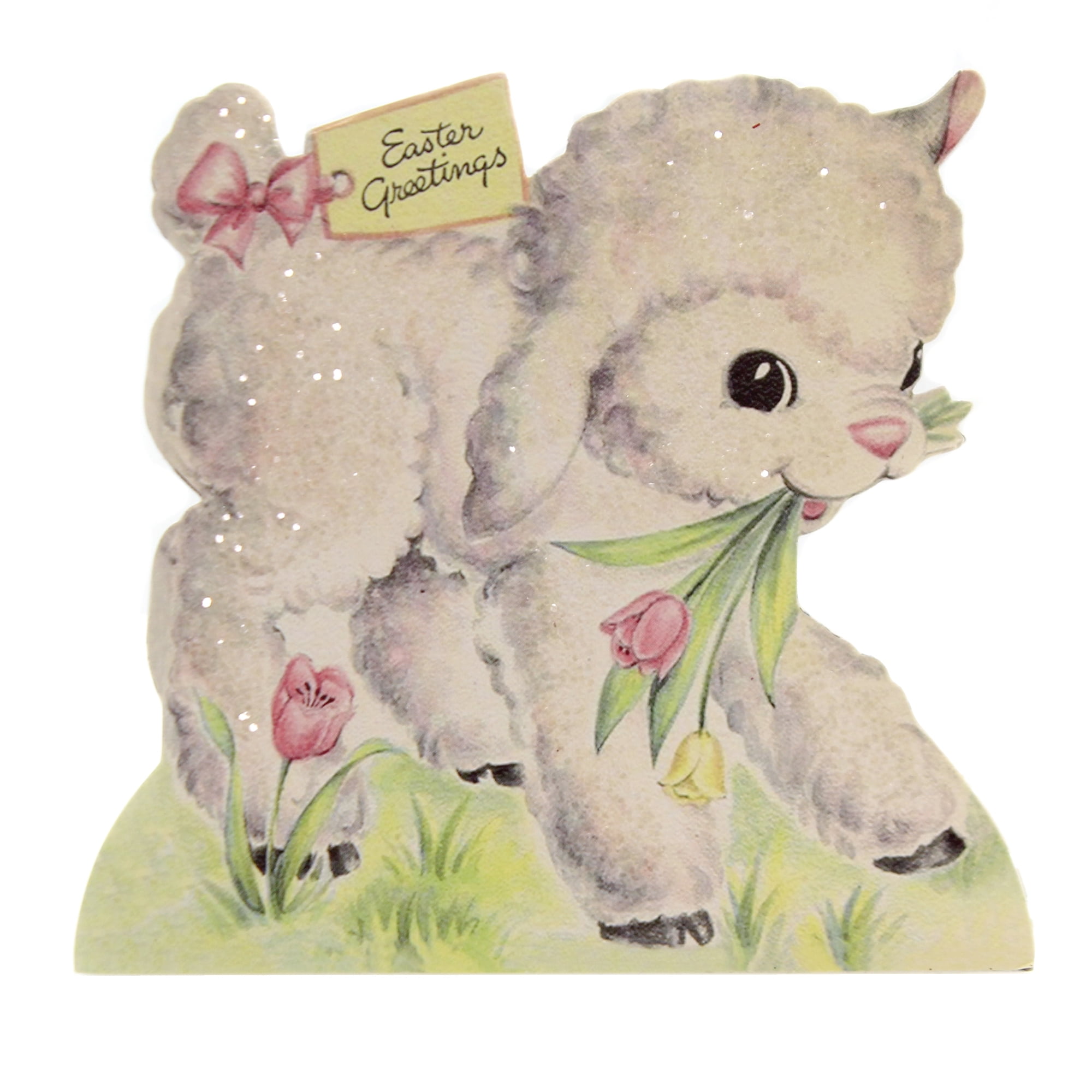 Easter Sweet Pastel Dummy Board Wood Vintage Image Rl9804 Lamb ...