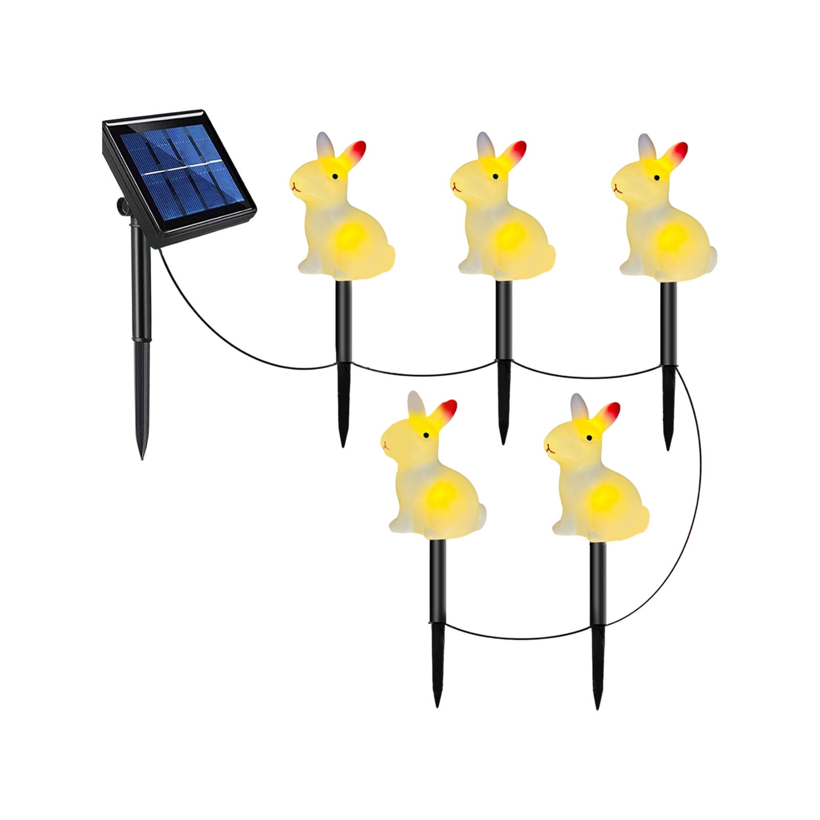 Easter Savings! PRETXORVE Easter Solar Lights, LED Easter Solar Lights ...