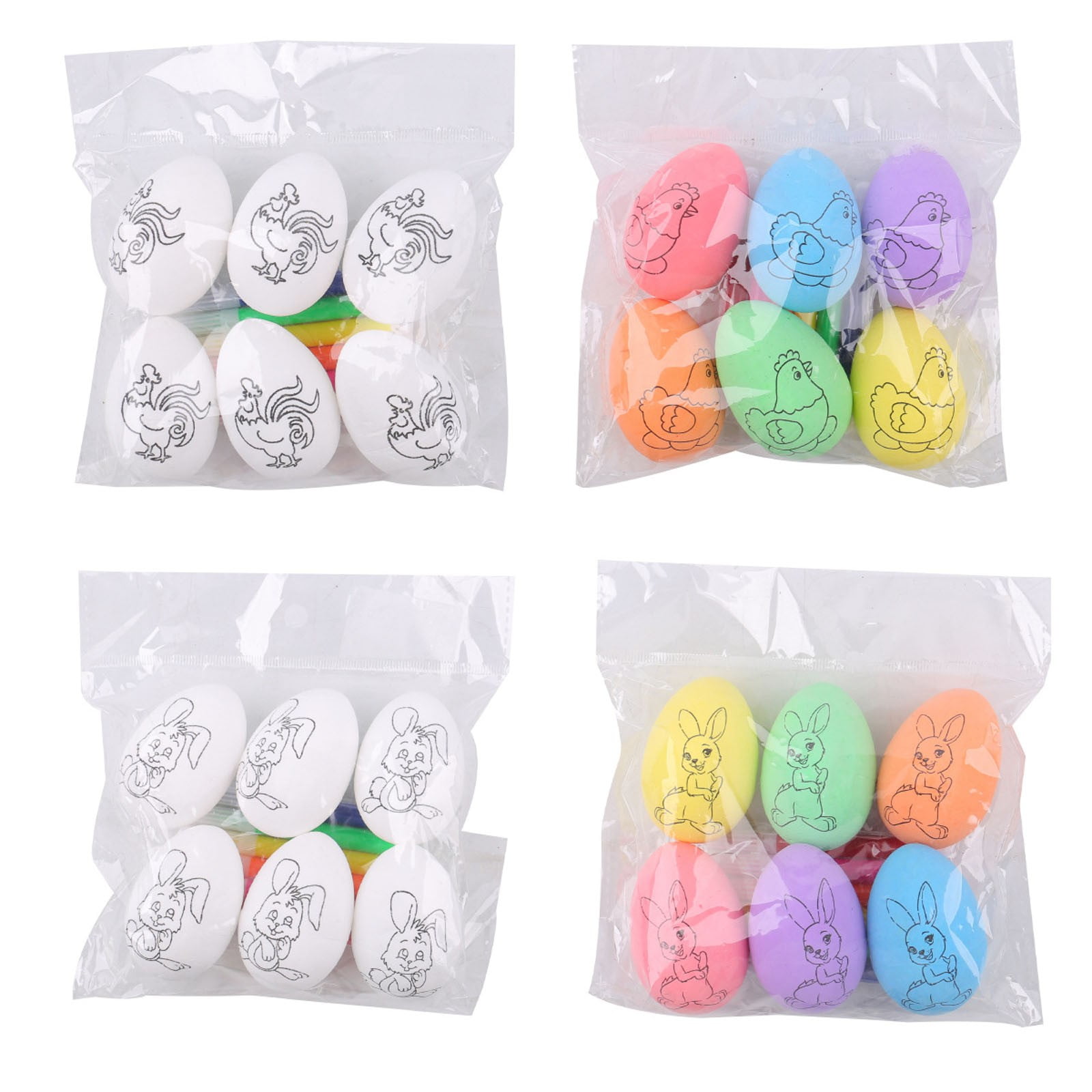 Easter Savings! PRETXORVE Easter Eggs, Easter DIY Hand-painted Eggss ...