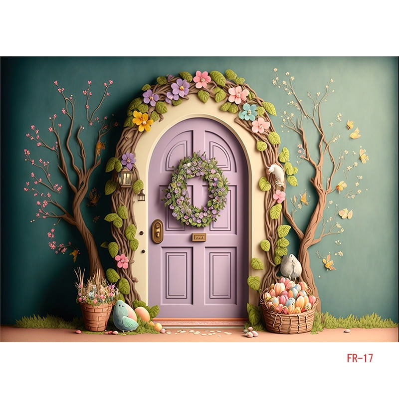 Easter Scene For Photo Studio Background Celebrations Spring Eggs ...