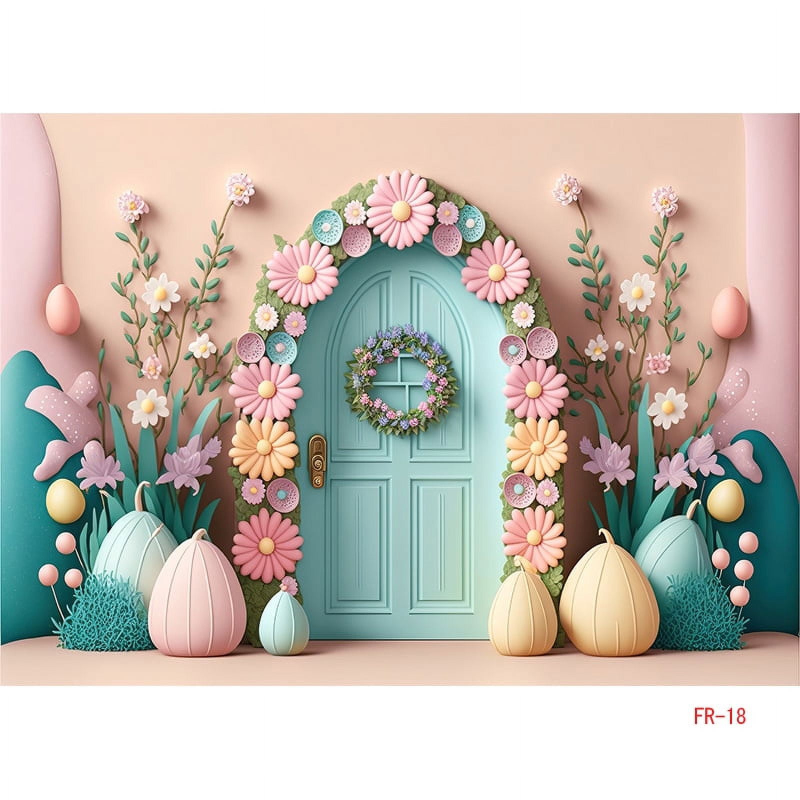 Easter Scene For Photo Studio Background Celebrations Spring Eggs ...