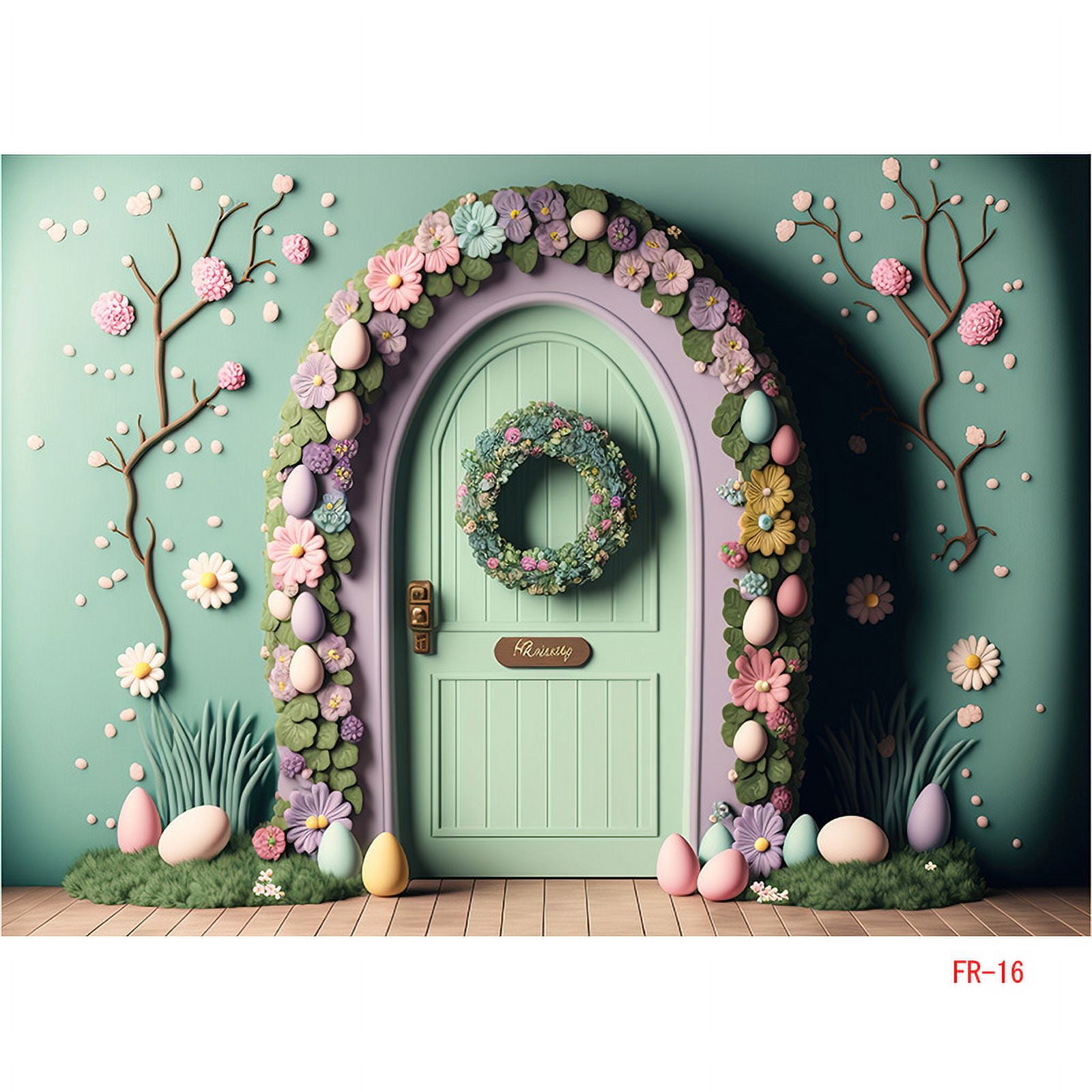 Easter Scene For Photo Studio Background Celebrations Spring Eggs ...