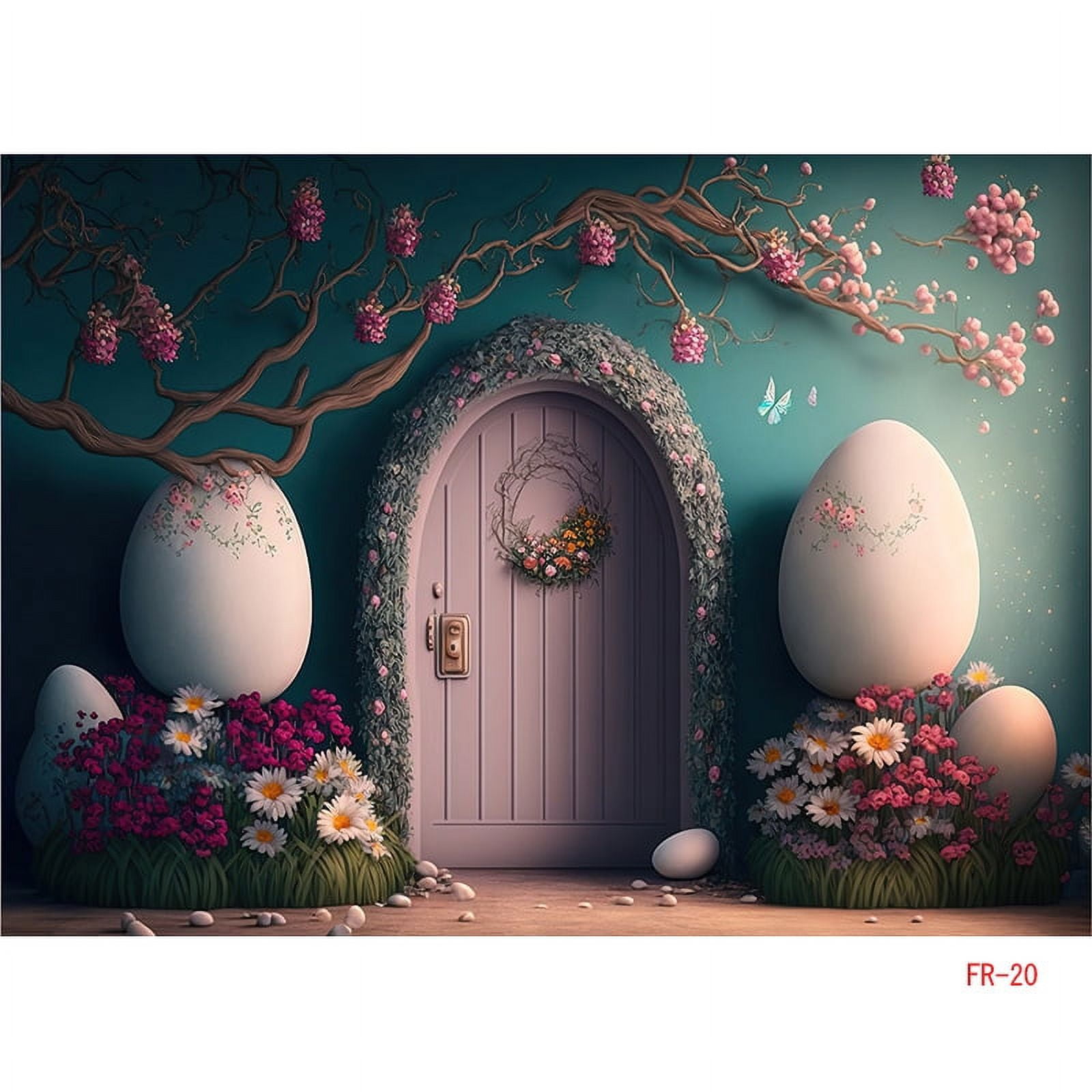 Easter Scene For Photo Studio Background Celebrations Spring Eggs ...