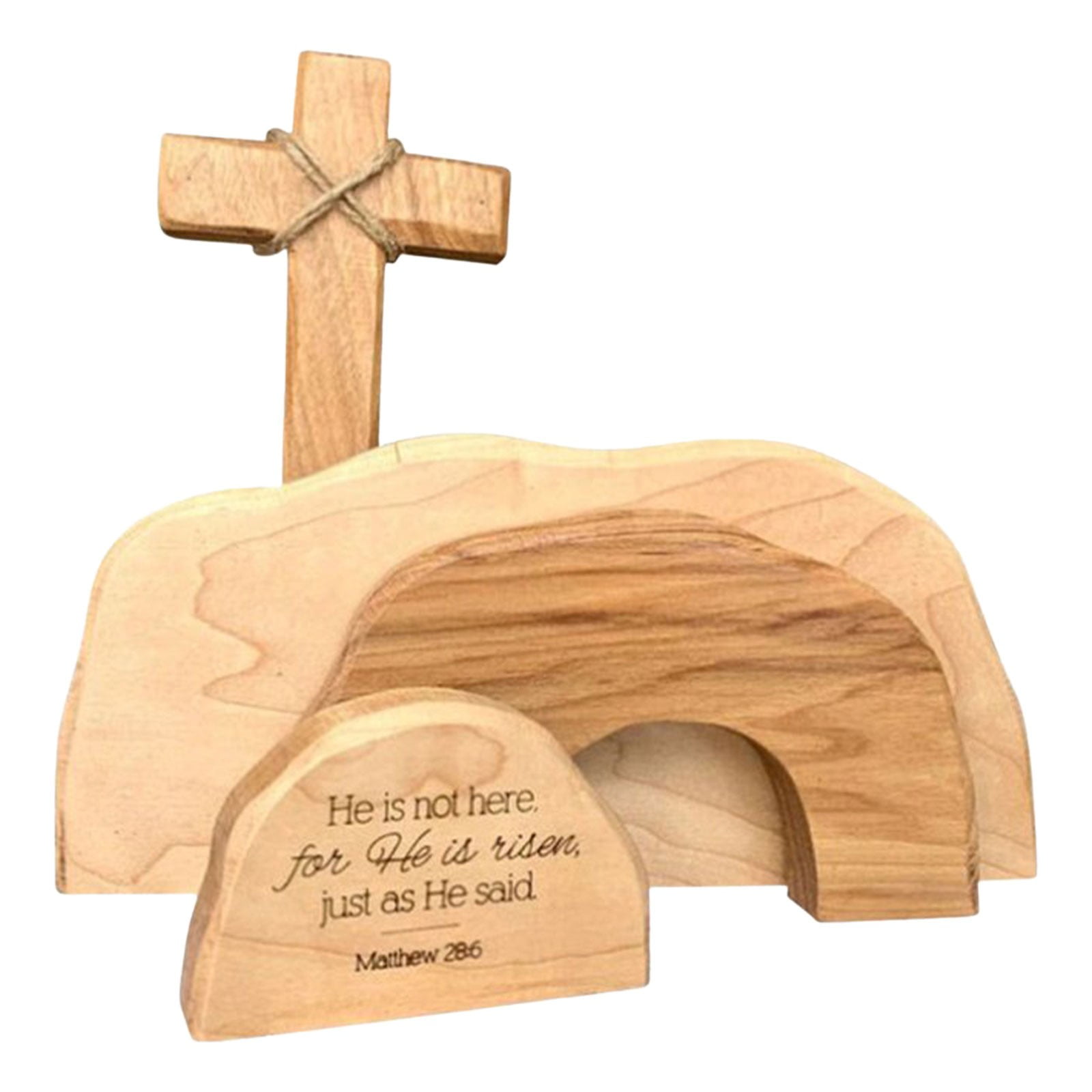 Easter Scene Wooden Religious Decoration,Jesus Cross Puzzle Statue Set ...