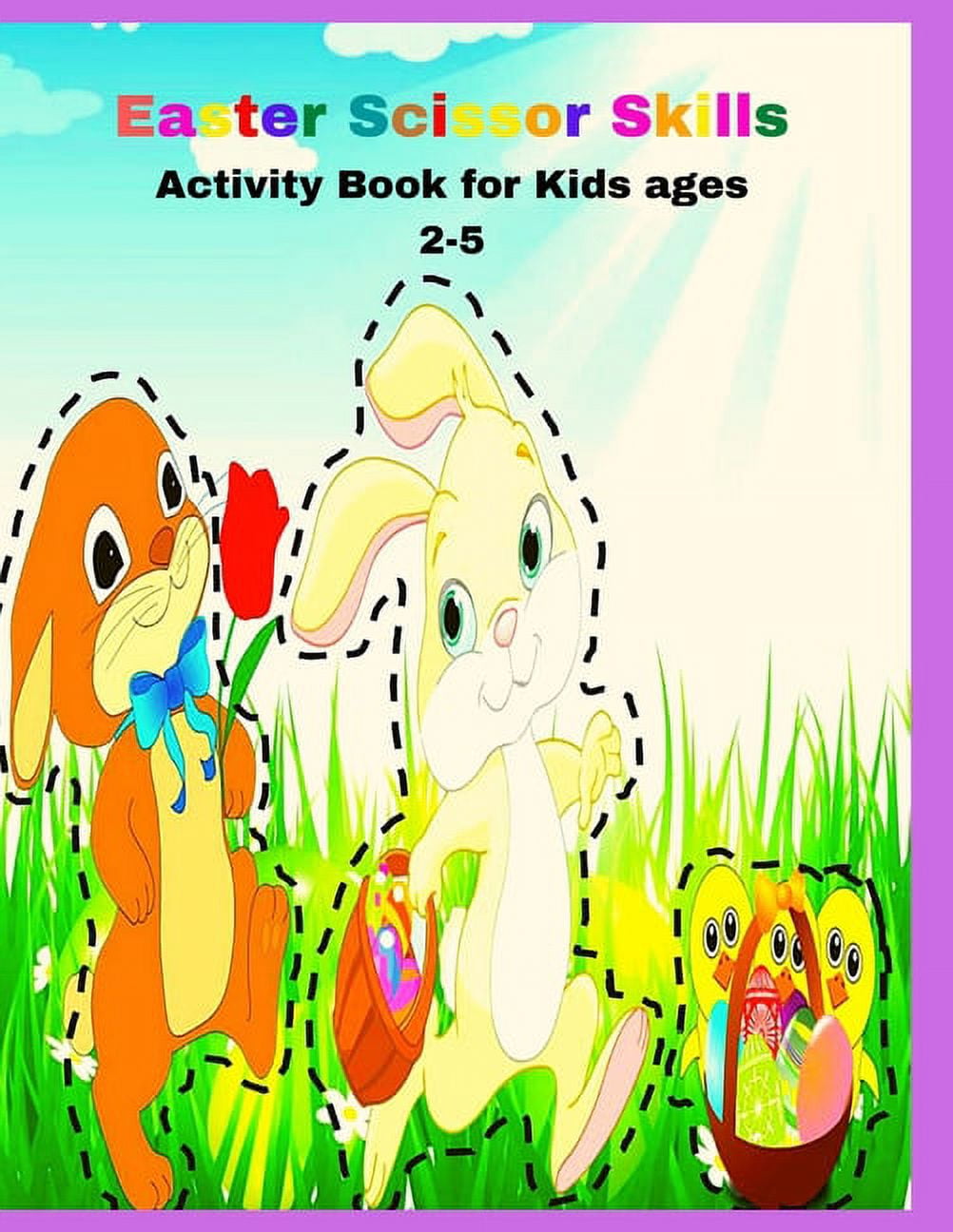 Easter Scissor Skills Activity Book for Kids ages 2-5: fun animals ...