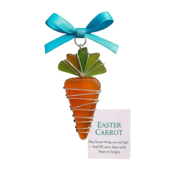 Easter Sea Glass Friendship Ornament Rabbit, Eggs, Carrots Shaped, Sea ...