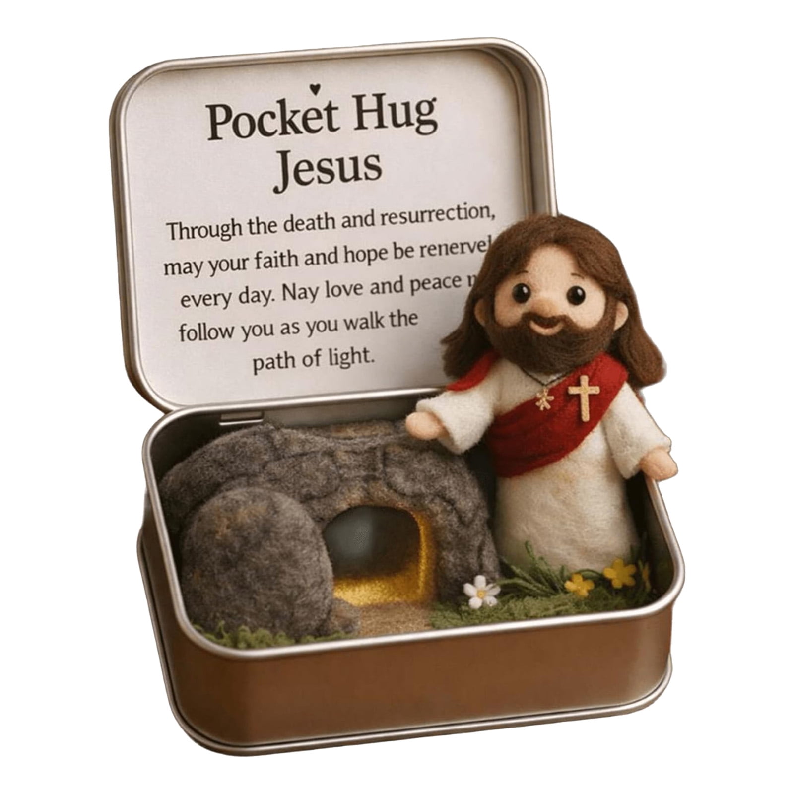 Easter Season Pocket Hug Mini Gift Box Featuring Jesus Design and ...