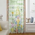 Easter Semi Sheer Curtains Drapes for Living Room, Bedroom, French ...