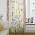 Easter Semi Sheer Curtains Drapes for Living Room,Bedroom,French Doors ...