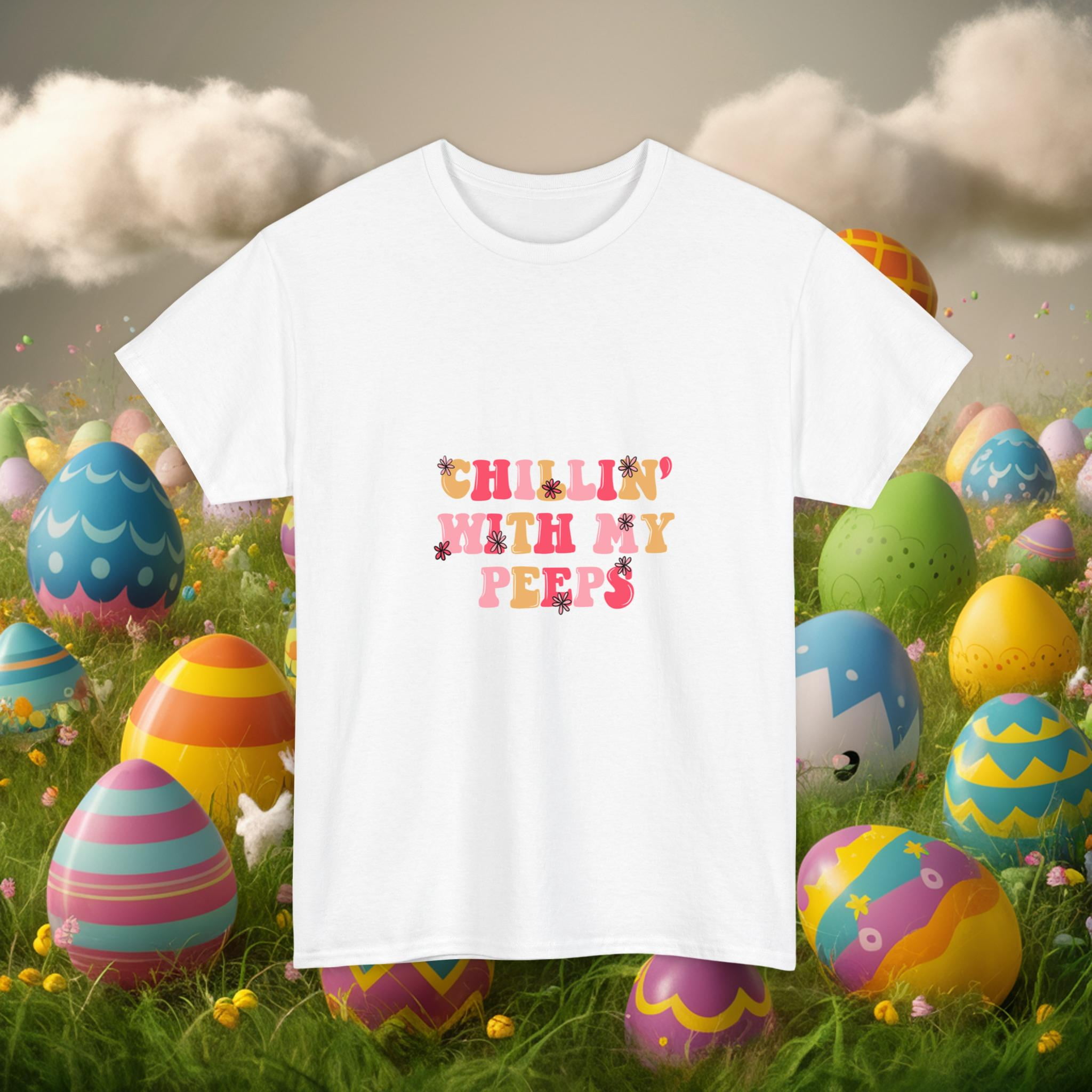 Easter Shirt, Chillin Peeps, Easter Shirts For Women, Girls, Kids ...
