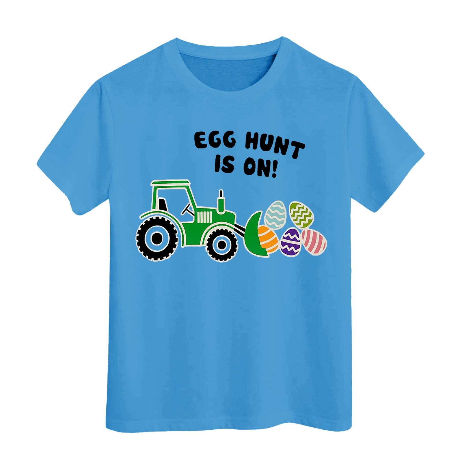 Easter Shirts for Girls 10-12 Toddler Kids Bunny Eggs Tractor Dinosaurs ...