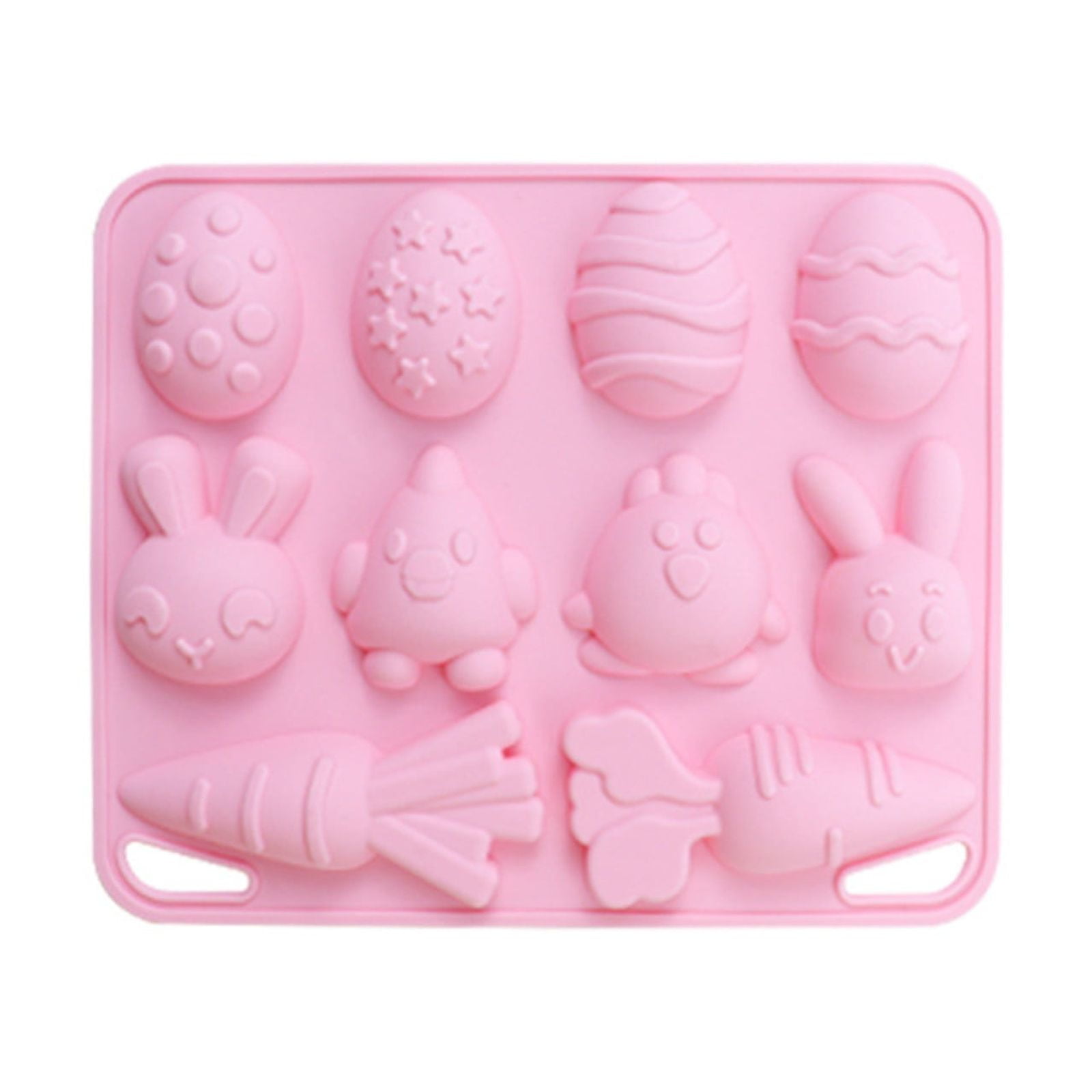 Easter Silicone Mold Set for Baking, Non-Stick Easter Egg Bunny Carrot ...