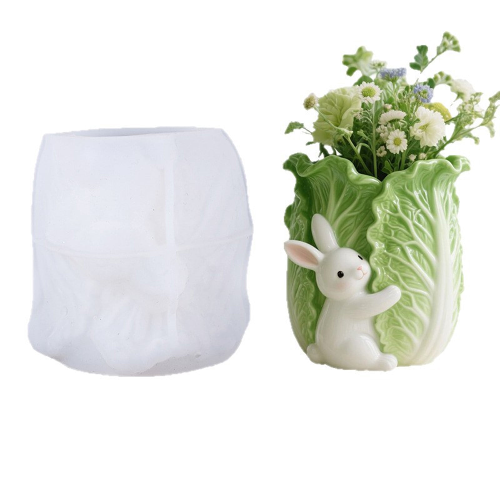 Easter Silicone Molds Set For Diy Resin Crafts Bunny Planter Cup ...