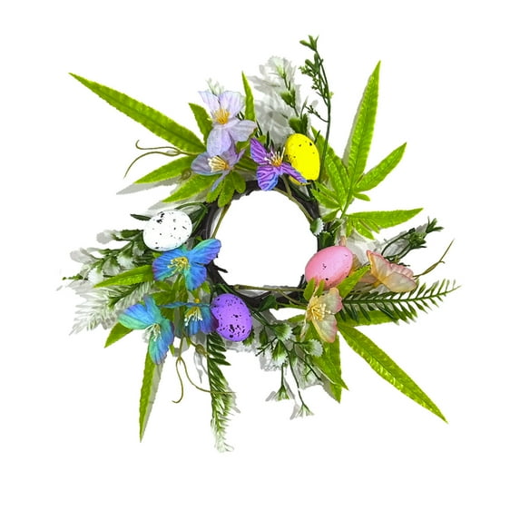 Easter Simulated Egg Candle Holder Wreath - Wedding and Desktop ...