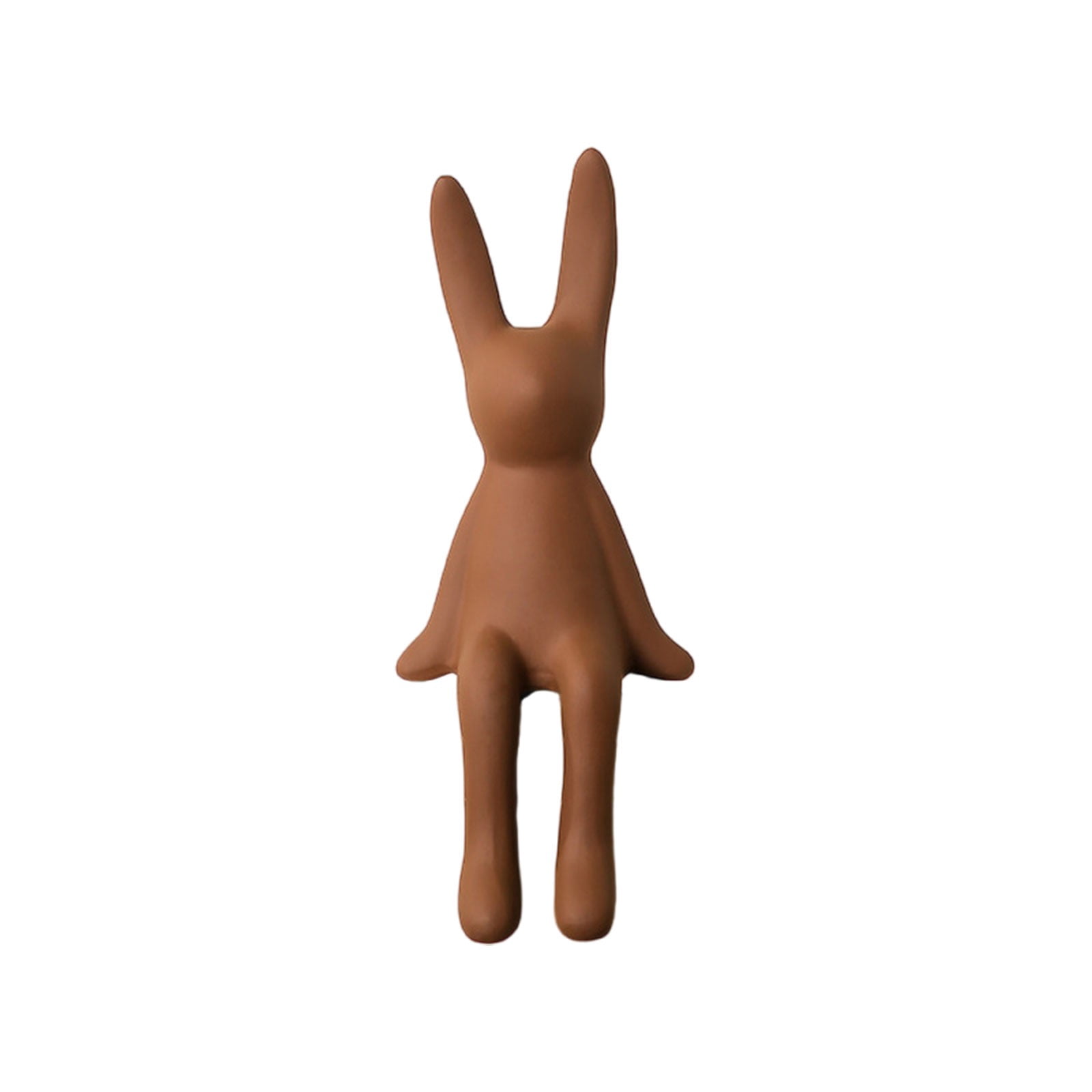 Easter Sitting Bunny Figurine, Ceramic Electroplated Rabbit Sculpture ...