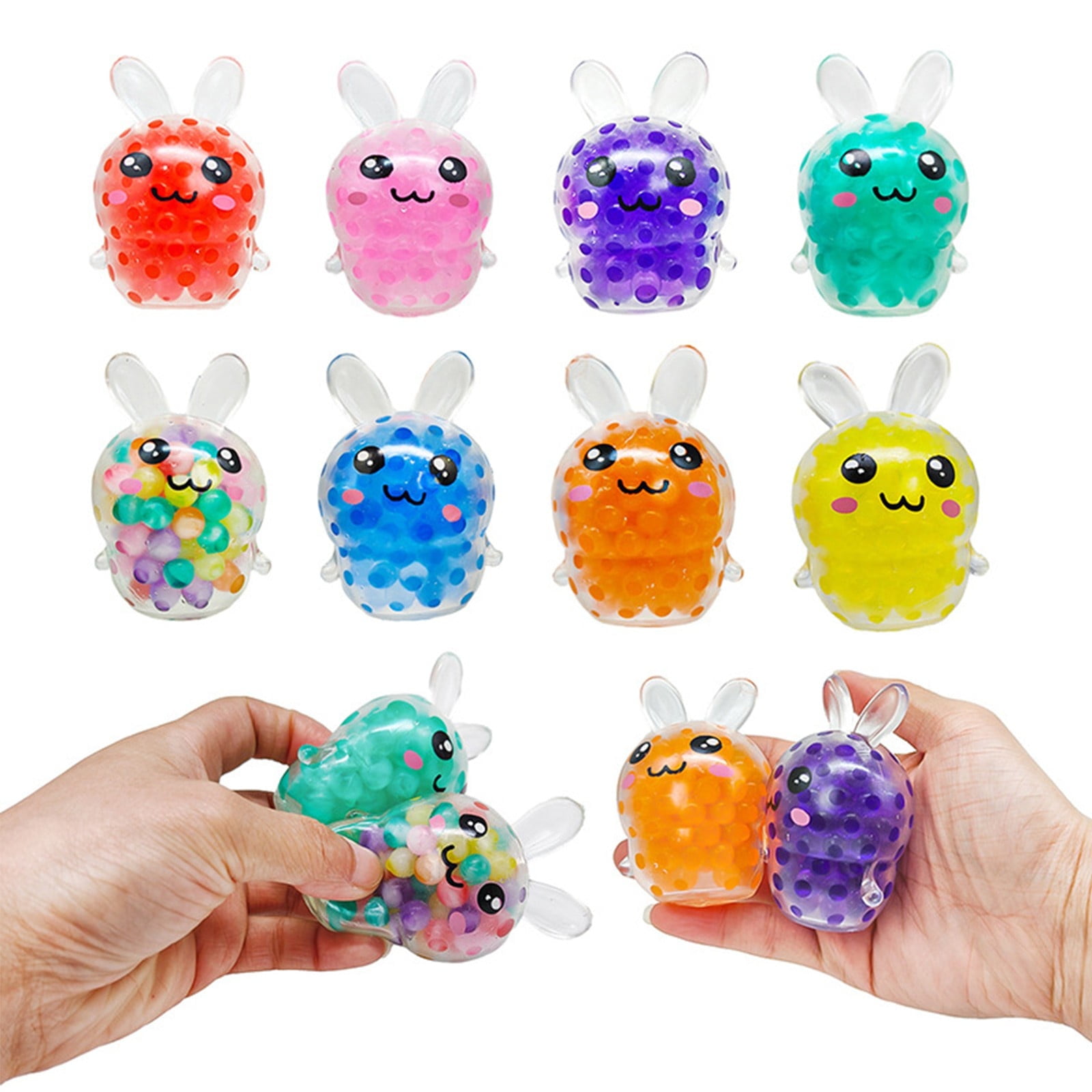 Easter Small Bunny Pinch Squeeze Ball, Cute Release Pinch Fun Stress ...