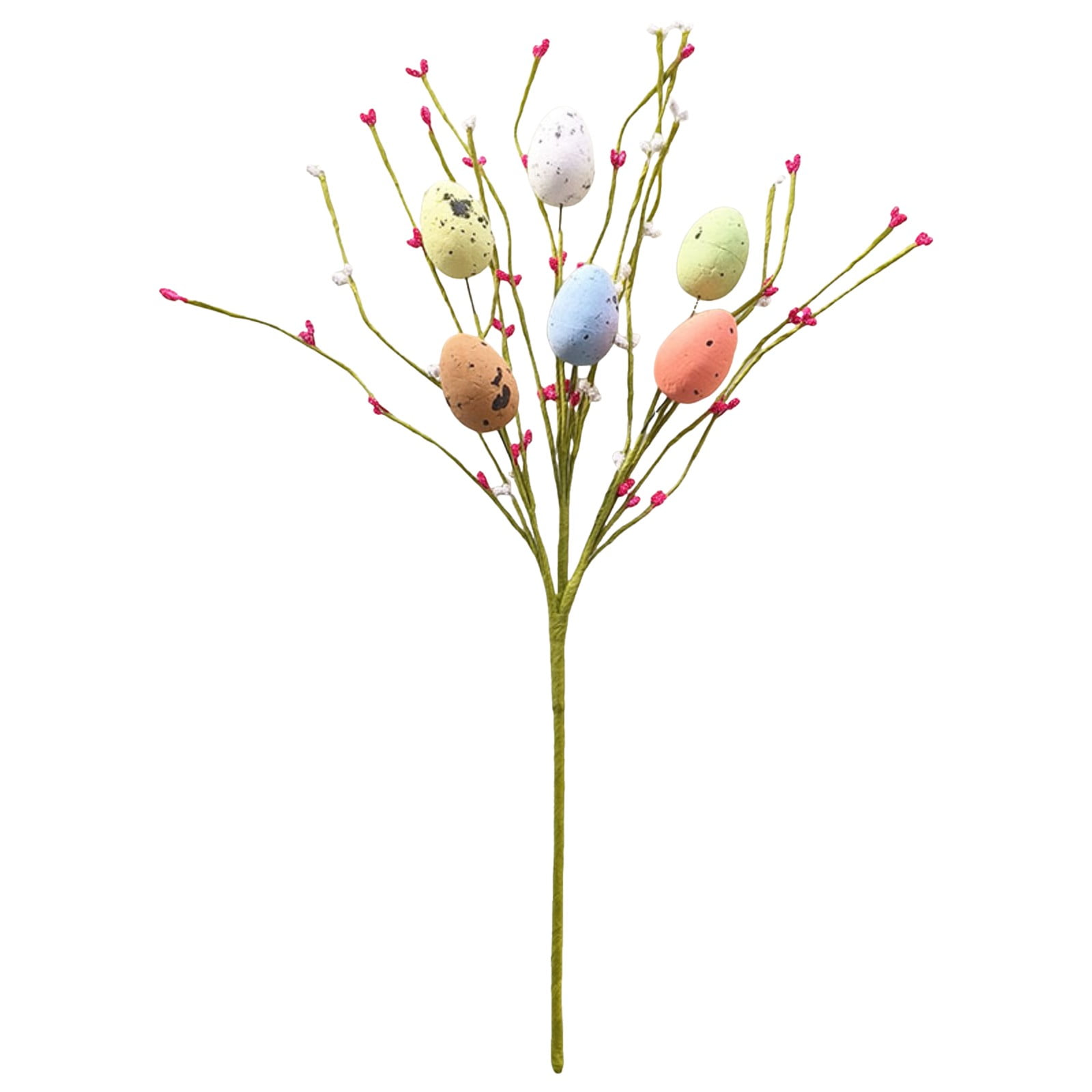 Easter Spray Vine With Pastel Easter Eggs And Berries Decorative Spring ...