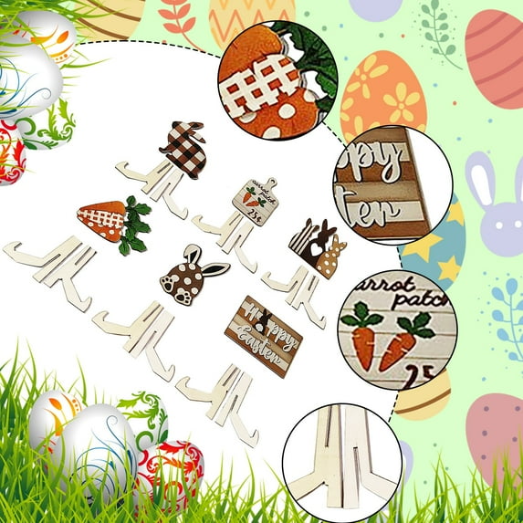 Easter Spring Tiered Tray Decor Easter Bunny Egg Table Decor Sign ...
