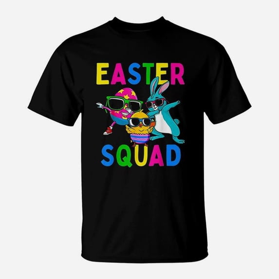 Easter Squad Bunny Chick Colorful Egg Matching Family TShirt - Walmart.com