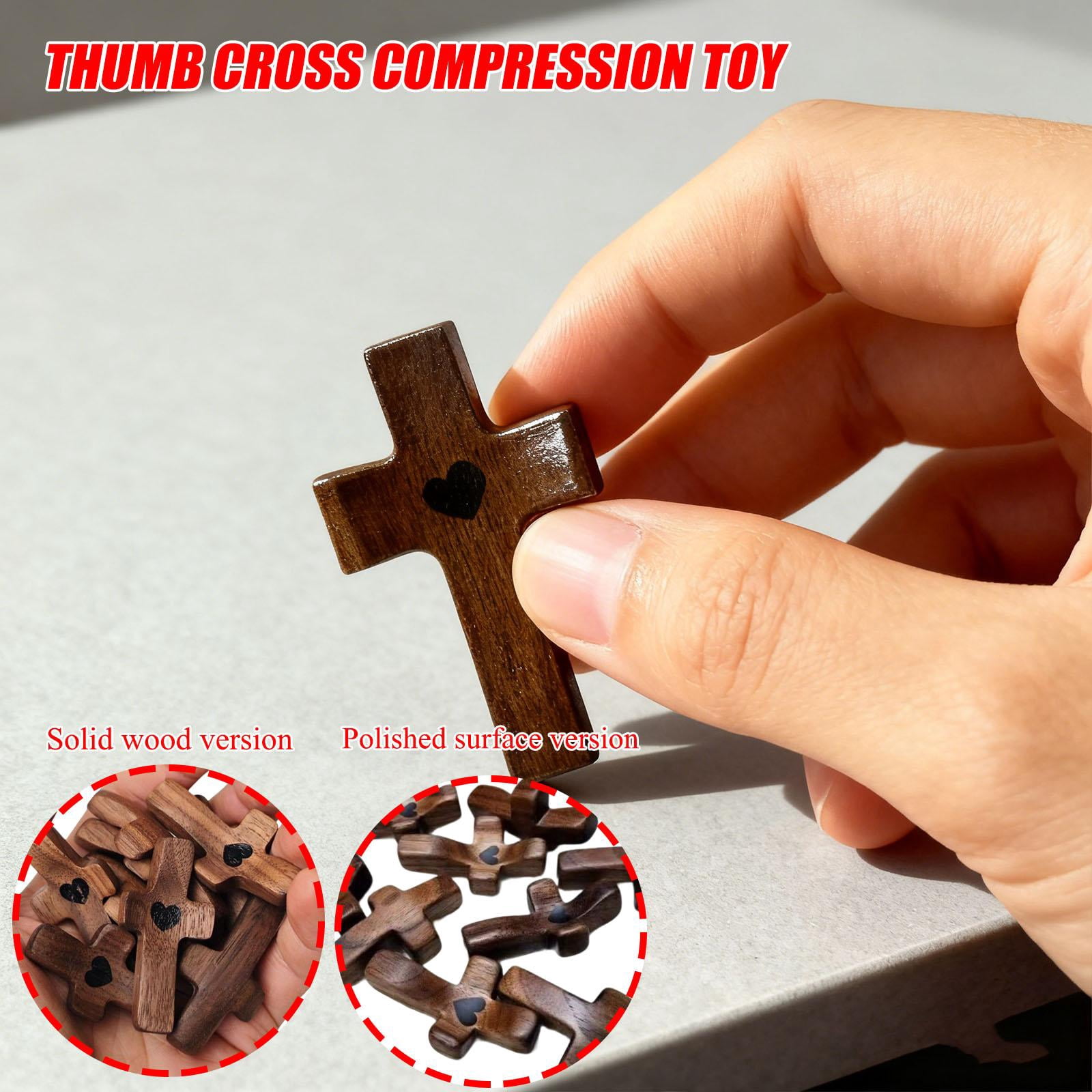 Easter Squeeze Toys, Wooden Cross Squeeze, 3X2 In, Relaxation Relief ...