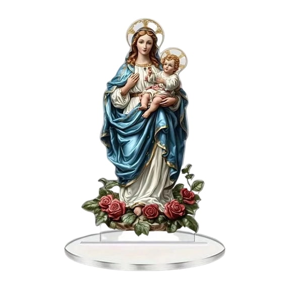 Easter Statue With Acrylic Desktop Stand Base Home Desktop Ornament 5.9 ...