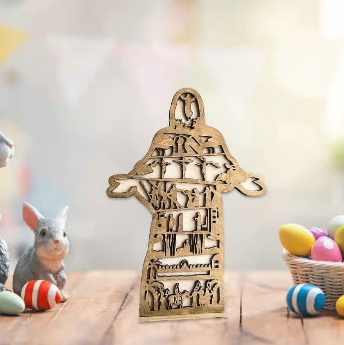 Easter Story Decorative Figurine - Religious Resurrection Centerpiece ...